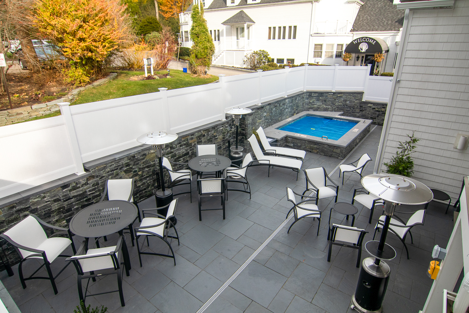 A Sophisticated Outdoor Space for a Boutique Inn in York, Maine - Cabot ...